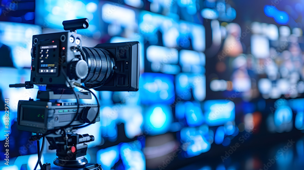 create a real-time digital broadcast scene highlighting technologies ...