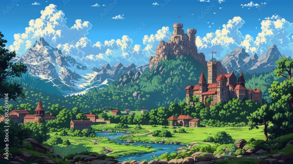 Pixel Perfect Nostalgia: Retro 2D Pixel Art Scenes in Widescreen 16:9 ...