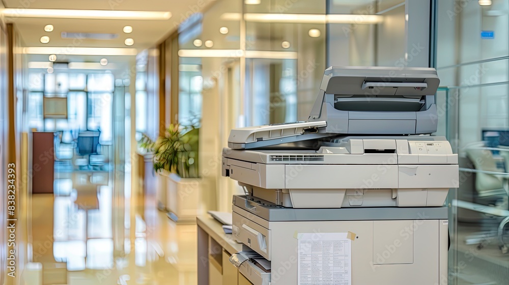 office format photocopier in the modern office. multifunction laser ...