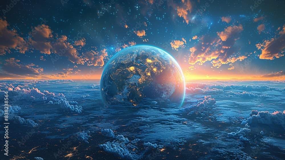 A high-resolution image of a super-Earth planet, with dense cloud ...