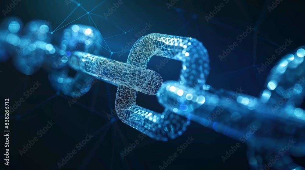 Horizontal layout with polygonal chain futuristic hud banner with ...