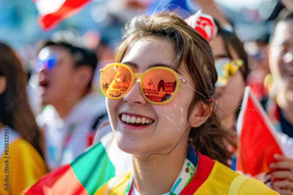 International fans from different countries celebrate the 2024 Olympic ...
