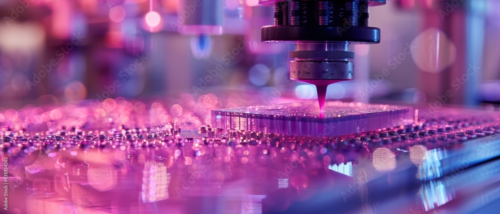 Capturing the Process CVD Chamber Depositing Thin Films onto Wafer ...