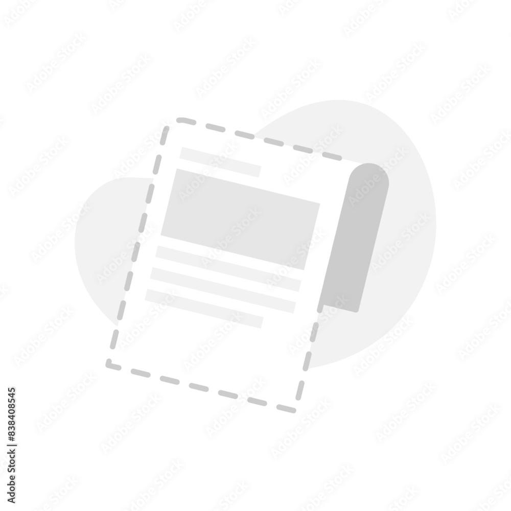 Empty web page, there is no latest news or information yet concept ...