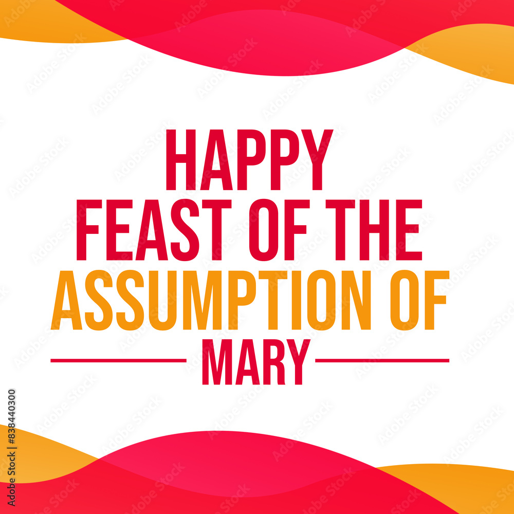 Happy Feast of the Assumption of Mary wallpaper with white background ...