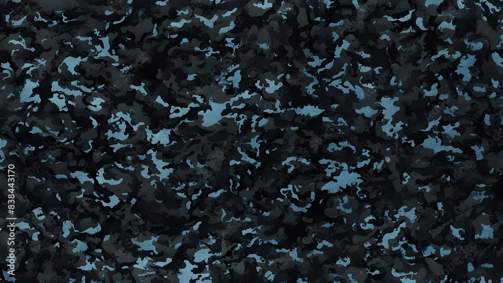 camouflage blue background military texture, dark army wallpaper Stock ...