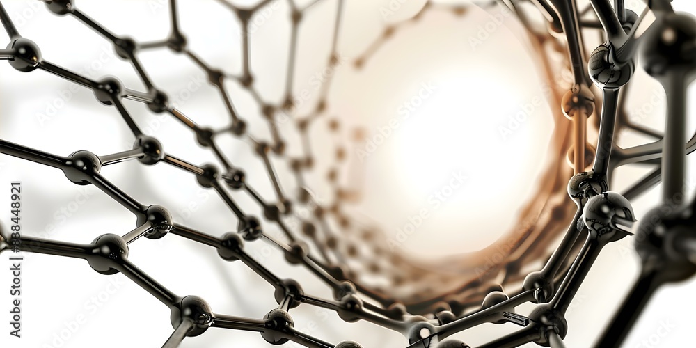 Abstract Art Depicting the Molecular Structure of Carbon Nanotubes for ...