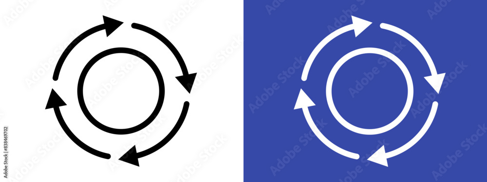Vetor de Development Cycle Icon Depicting Evolution, Life Stages, and ...