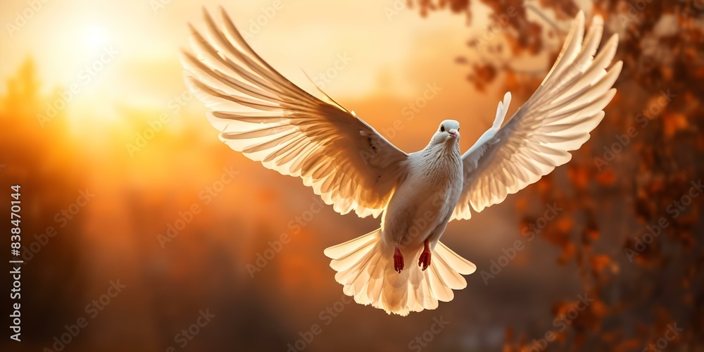 Symbolism of the Holy Spirit as Doves in Flight Representing Creative ...