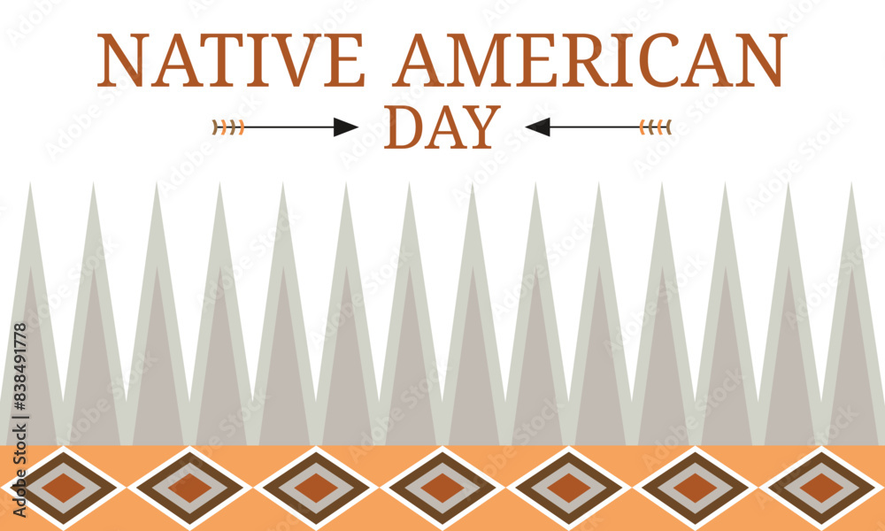 Native American Heritage Month. Native American Day Background Design ...