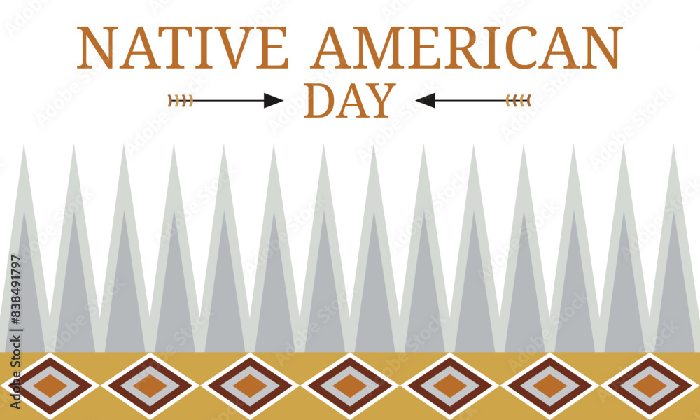 Native American Heritage Month. Native American Day Background Design ...