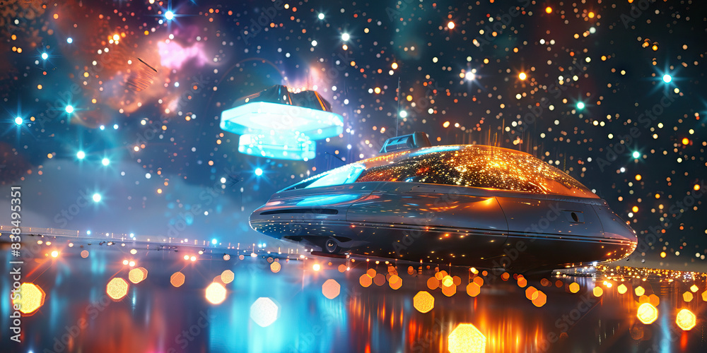 The Holographic Hallucination: A vivid display of holograms, floating ...