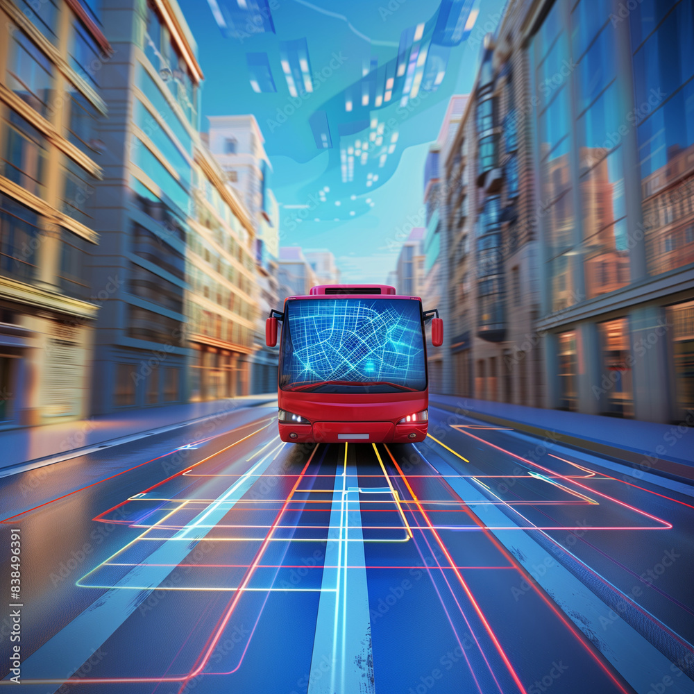 Discover the City: Sightseeing Bus Digital Route Map and Points of ...