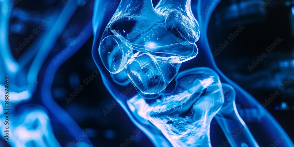 Minimalistic composition: MRI of left knee joint showing minimal joint ...