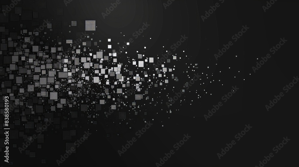 ภาพประกอบสต็อก Pixel disintegration background with decay effect ...