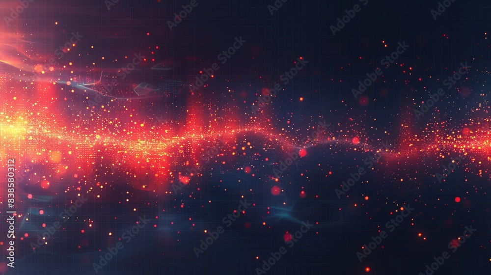 Pixel disintegration background with decay effect Dispersed dotted ...