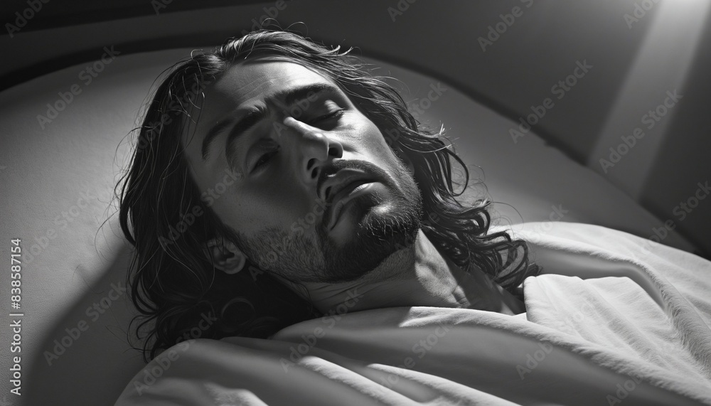 Jesus Christ's Death and Resurrection under the burial Stock ...