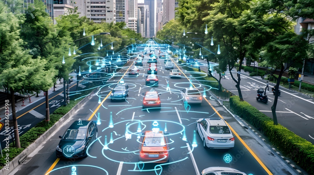 Revolutionized urban traffic system with autonomous vehicles smoothly ...