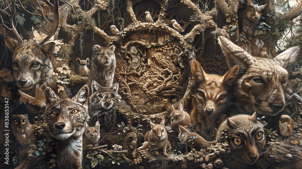 "The Secret Animal Society: Depicting a world where animals have formed ...