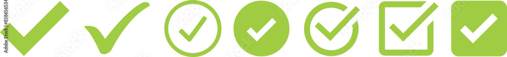 Check box icon with correct, accept checkmark icons tick box checked ...