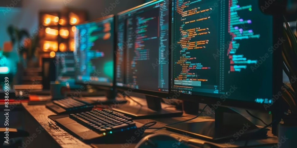 Cutting-edge programming tools for efficient coding Stock Photo | Adobe ...