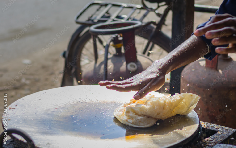 Petai porota is a traditional Bengali local flatbread made of frying ...