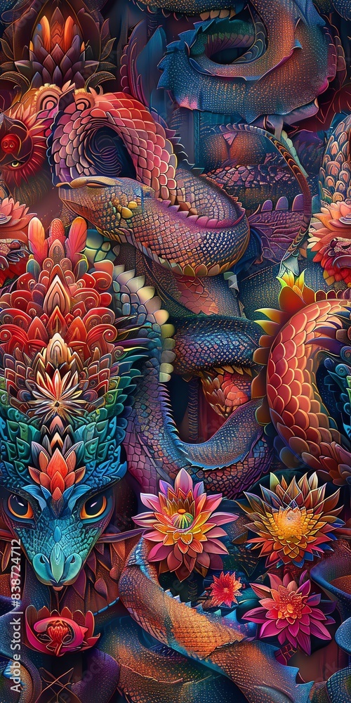 16 Naga transformation, human to serpent hybrid, evolutionary stages ...