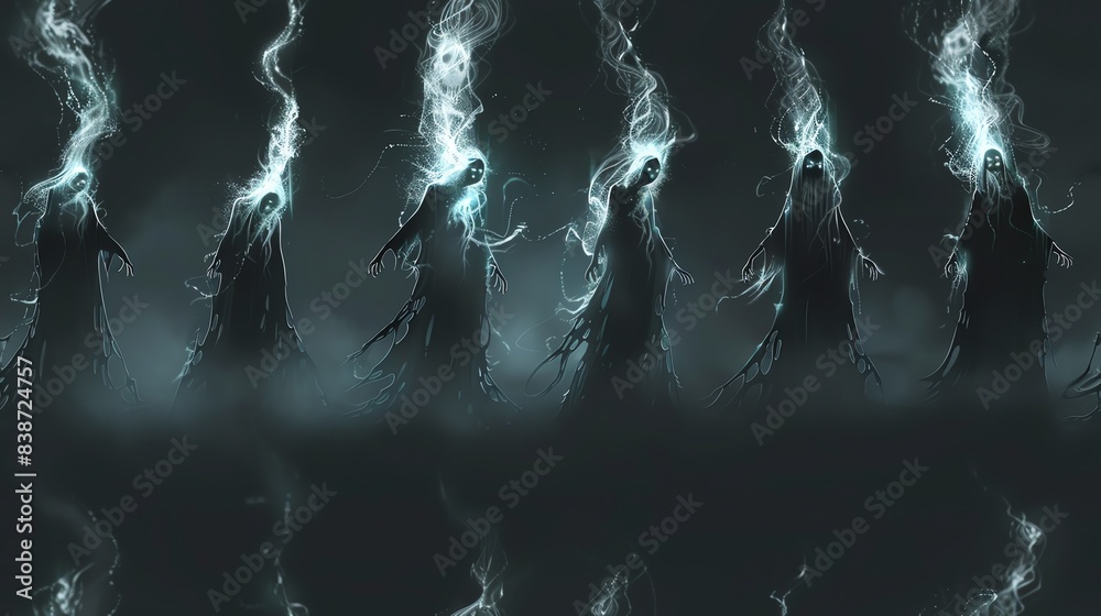 24 Evolution of a banshee, spirit to spectral being, ethereal stages ...