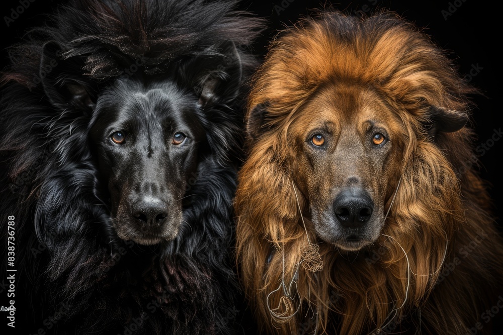 Before and after styling of poodle in trendy lions mane haircut - fur ...