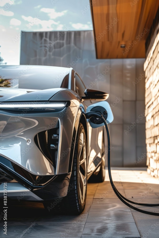 Professional Photography of a premium electric car showcasing its ...