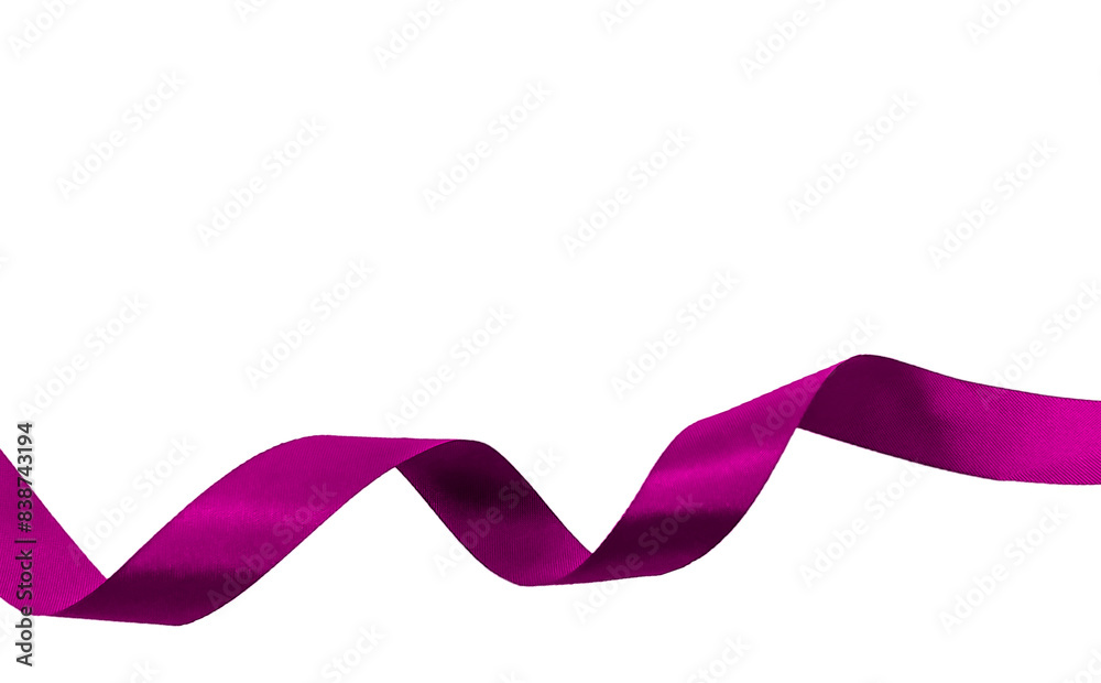 Element PNG image, Magenta color ribbon isolated on transparent and ...