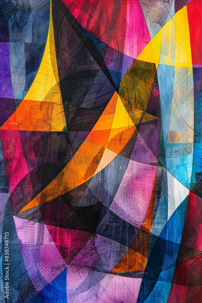 Dynamic and colorful abstracts forming an immersive background ...