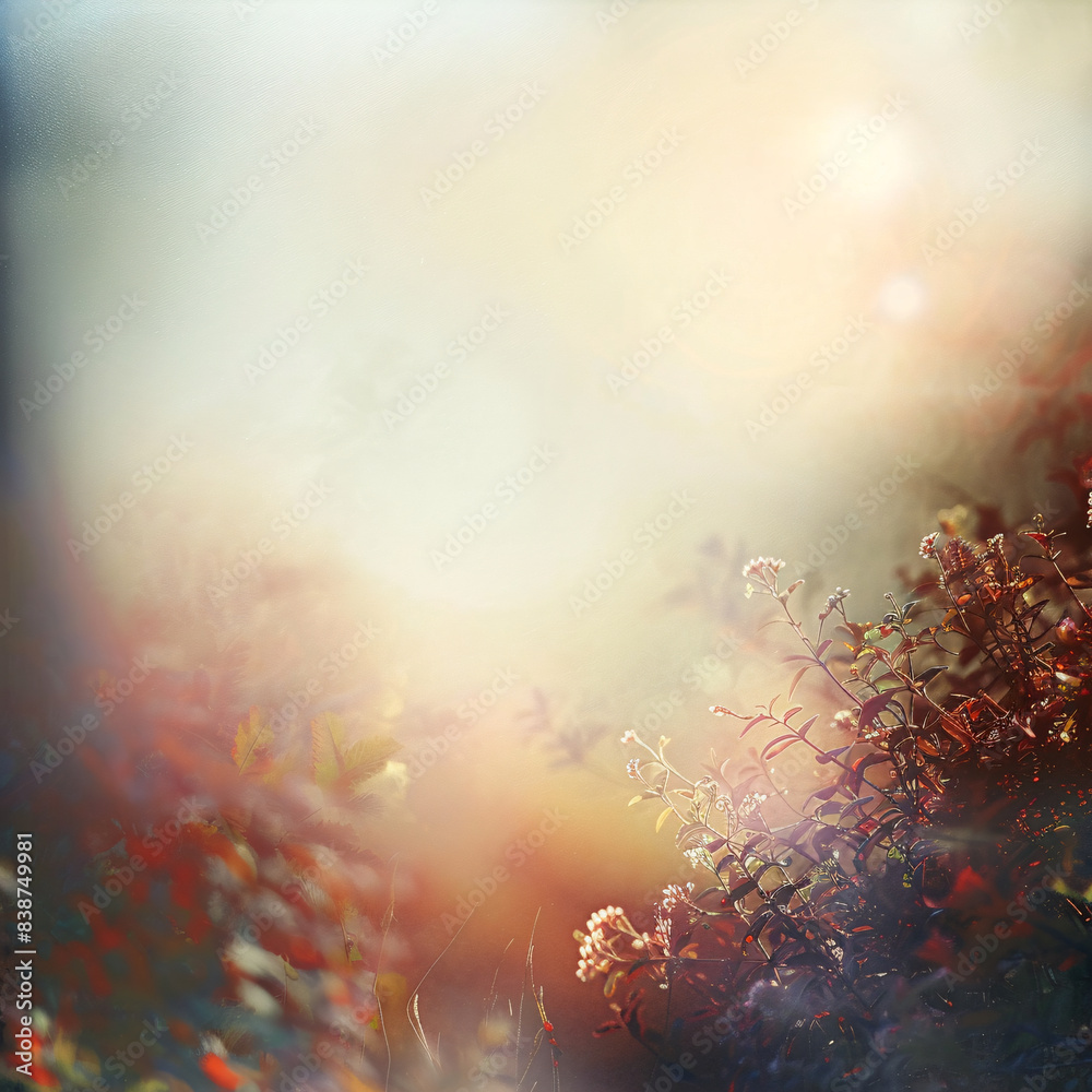 Square frame capturing the subtle beauty of soft focus and blur ...