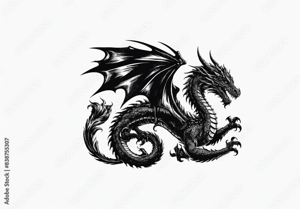 Dragon Vector Transparent and PNG Cutout Clipart for Legendary Designs ...