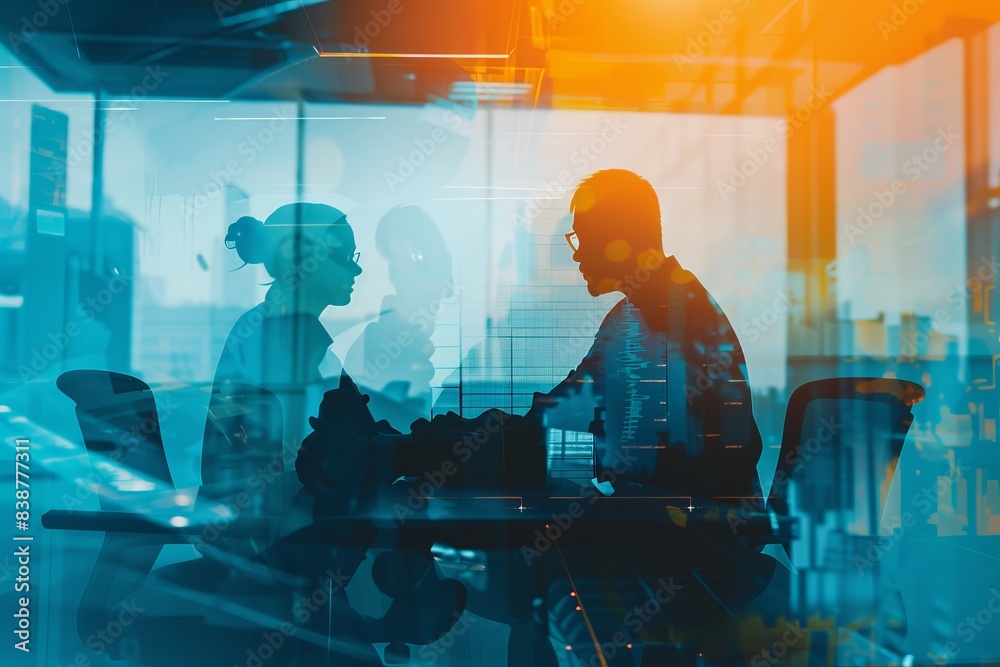 Doctor consulting with medical team in hospital, highlighting ...