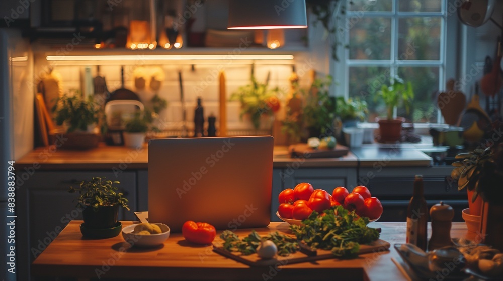 Happy smart teen school girl and positive young mom studying online and ...