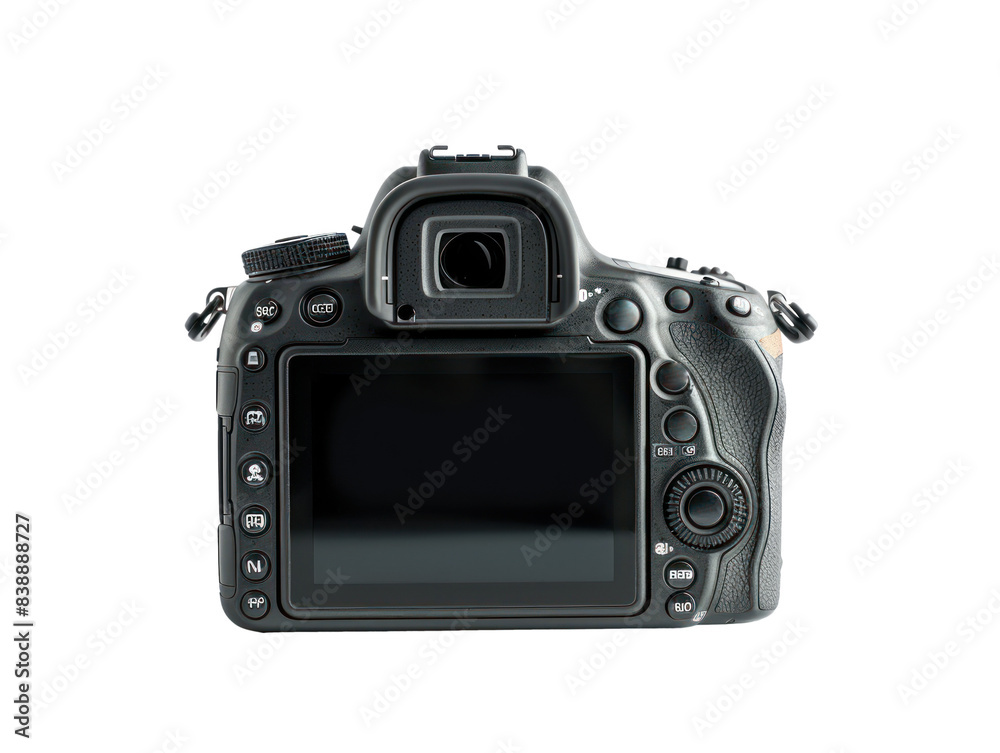 Back view Professional full-frame DSLR camera, PNG files of isolated ...