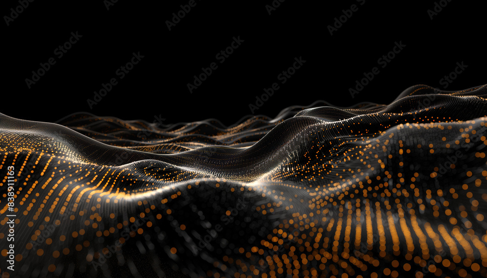 Abstract digital waves background wallpaper technology banner concept ...