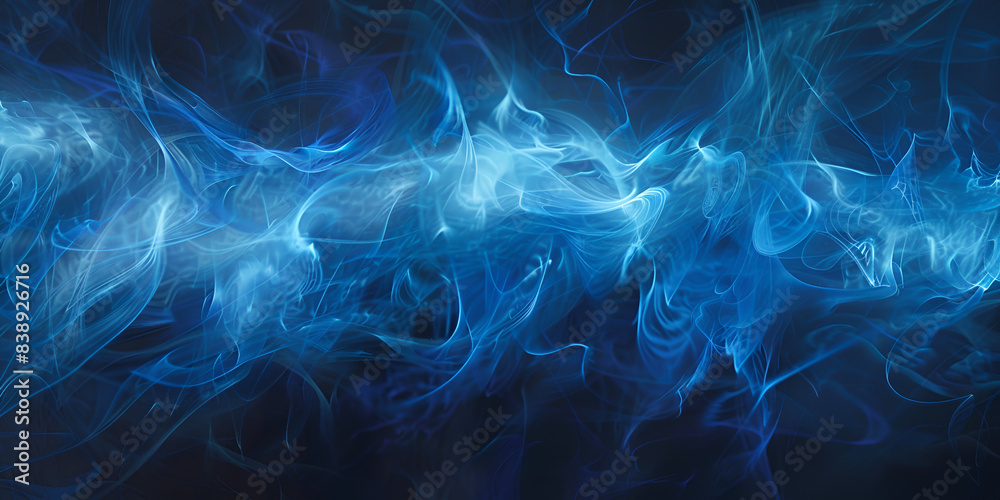 Abstract Blue Smoke Art for Dynamic and Energetic Visual Appeal ...