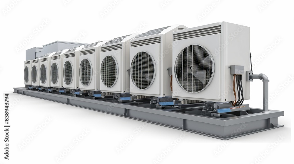 Part of the air conditioning system's central compressor system is ...