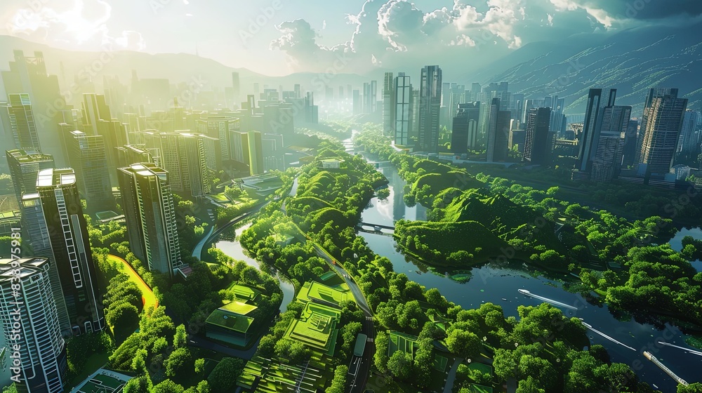 Ecological Environment Protection Promotion Natural Scenery Poster ...