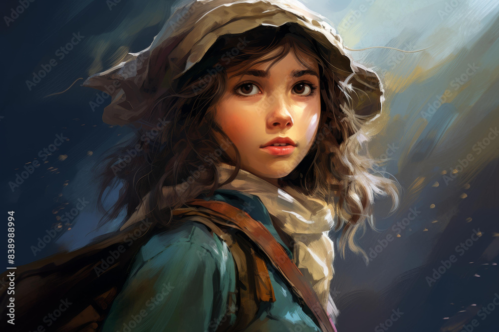Join a fantasy adventure with a young female adventurer in this ...