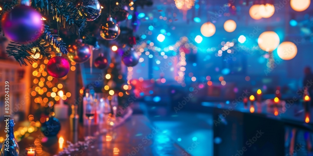 Vibrant Neon Lights and Futuristic Effects Illuminate Multicultural ...