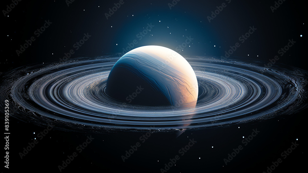 Saturn, a planet in our solar system Stock Illustration | Adobe Stock