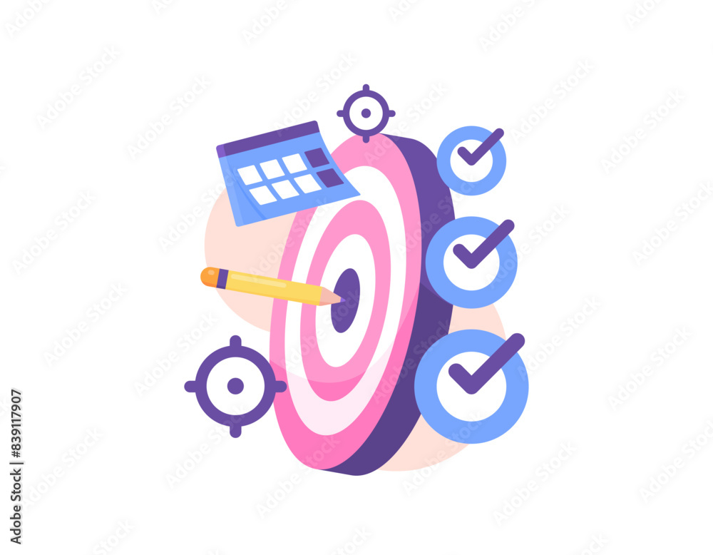 daily tasks. daily and monthly targets. objective or mission that must ...
