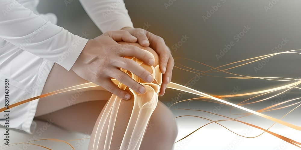 Image of person highlighting a painful joint showing bursitis joint ...