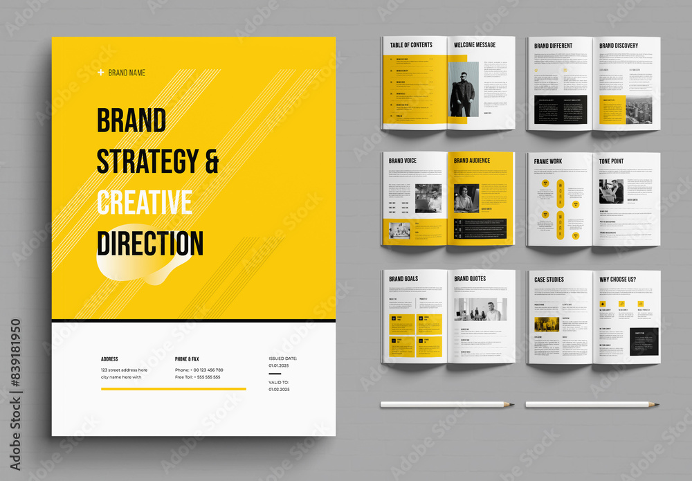 Brand Strategy Brochure Template Stock Template | Adobe Stock