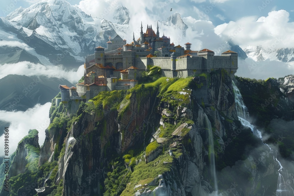 An incredibly impressive dwarven fortress built into the beautiful ...