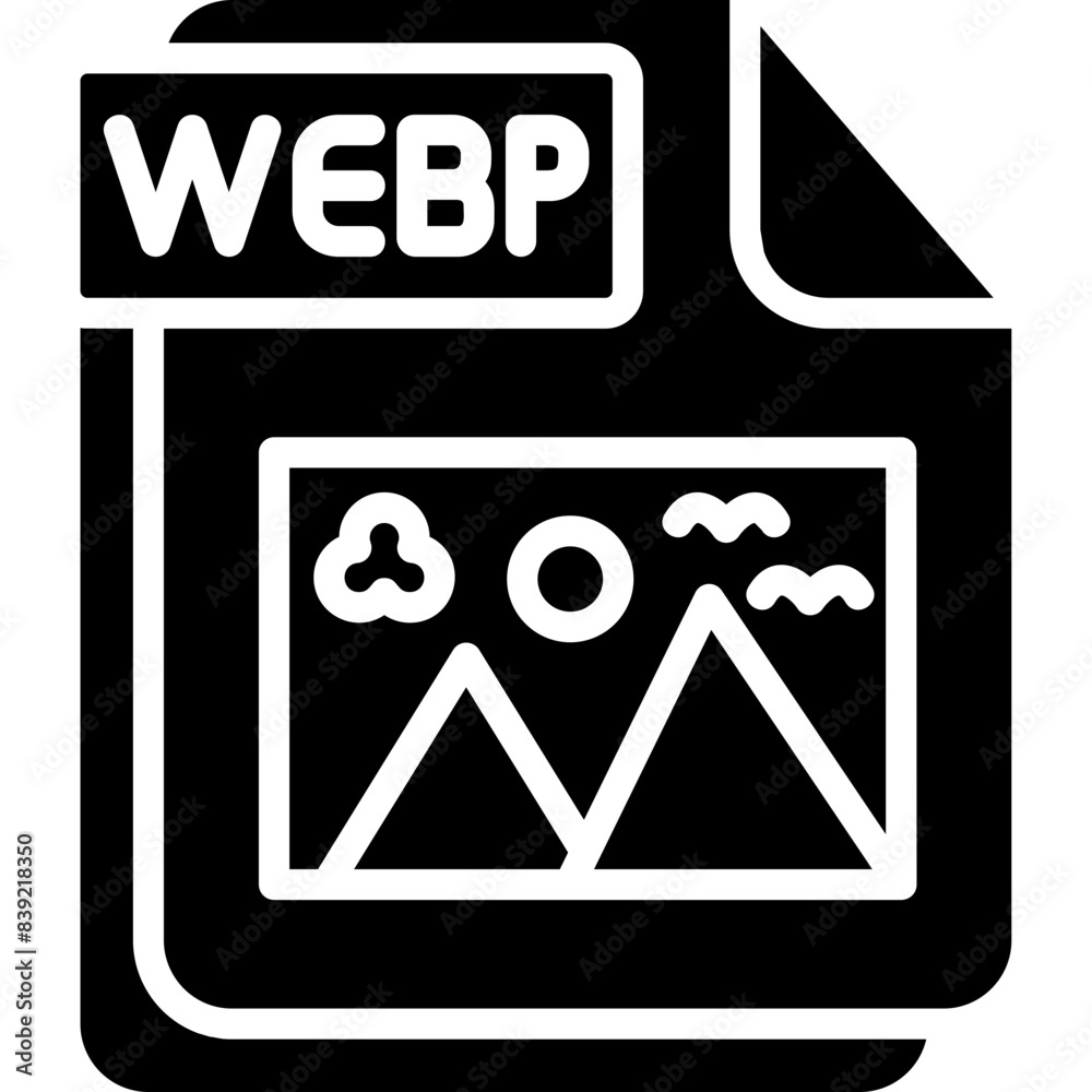 WEBP Icon Stock Vector | Adobe Stock
