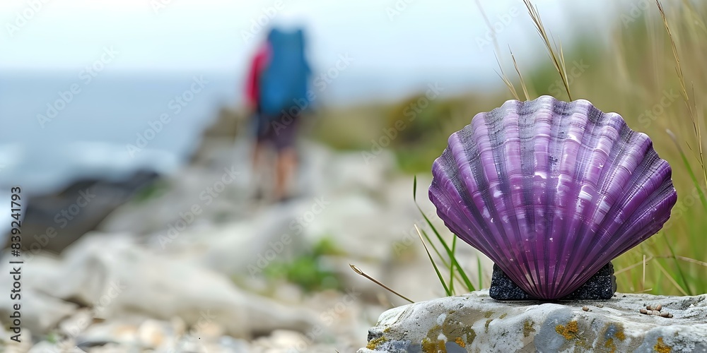 Scallop Shell Milestone Guides Pilgrims on the Camino de Santiago ... Scallop Shell Milestone Guides Pilgrims on the Camino de Santiago ...